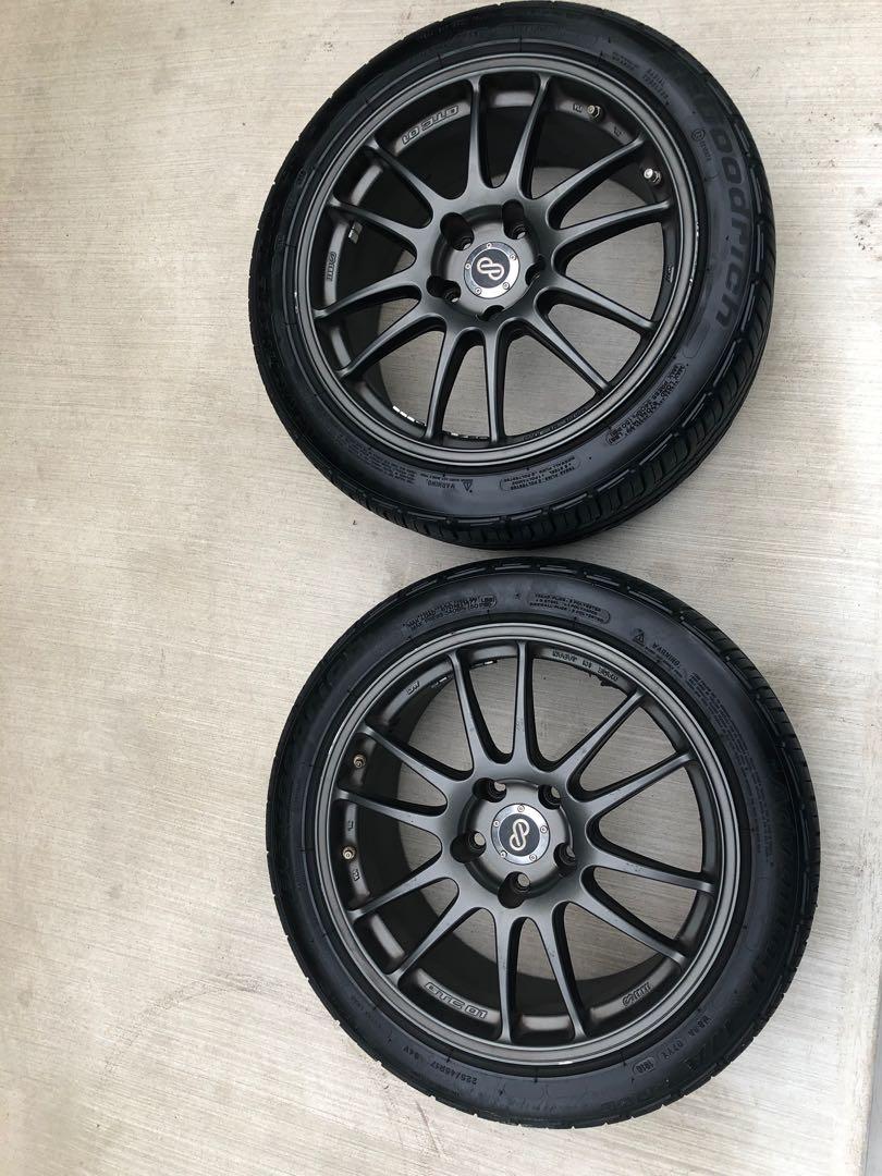 Enkei GTC 01 Original Sport Rim, Car Accessories, Tyres & Rims on Carousell