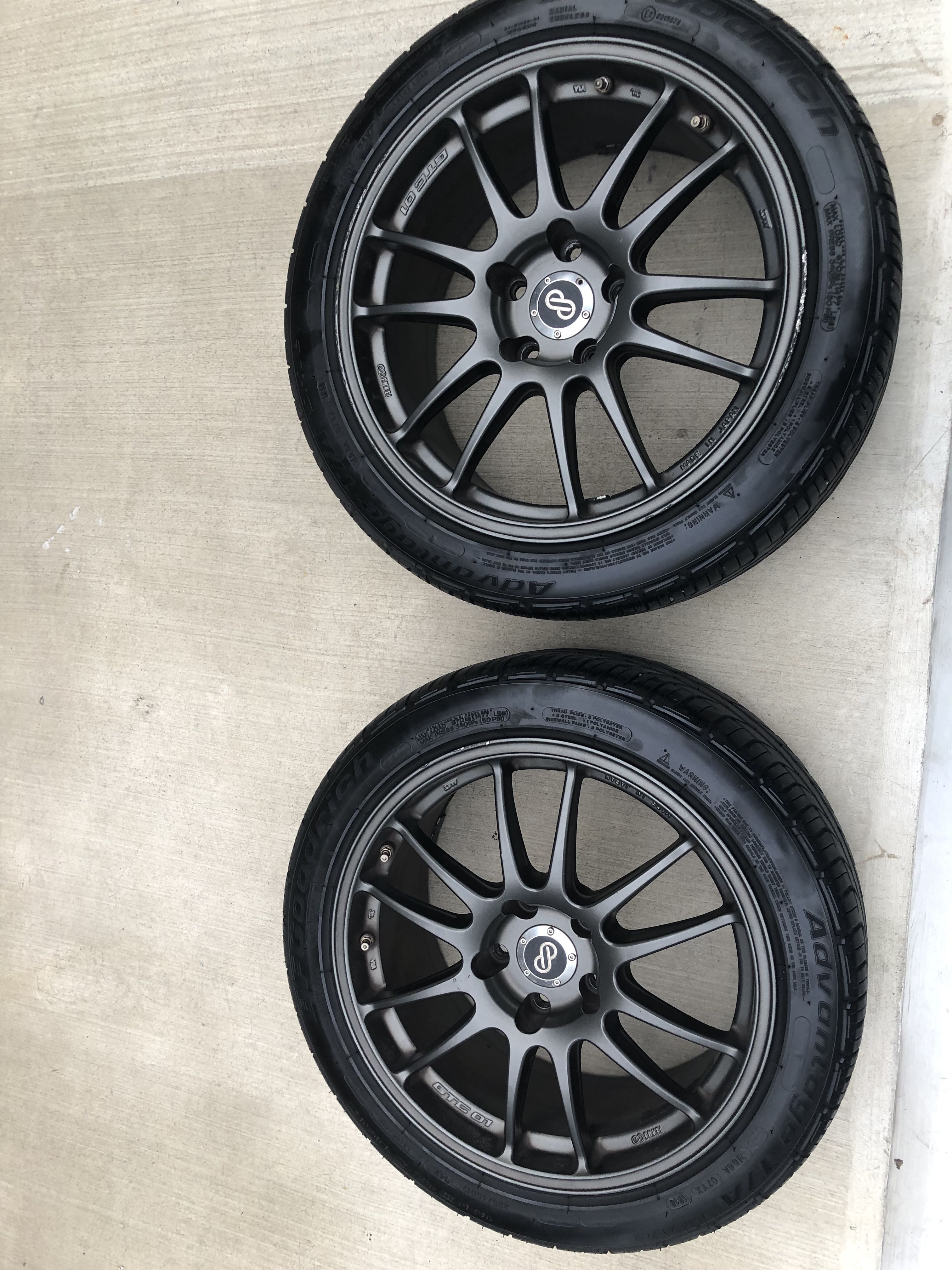 Enkei GTC 01 Original Sport Rim, Car Accessories, Tyres & Rims on Carousell