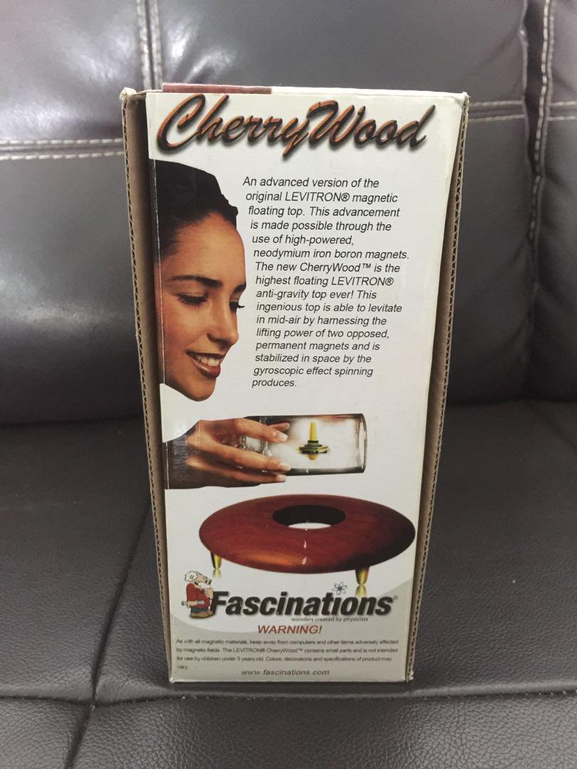 Fascinations Levitron Cherry Wood Floating Spinning Top Kids Science ...
