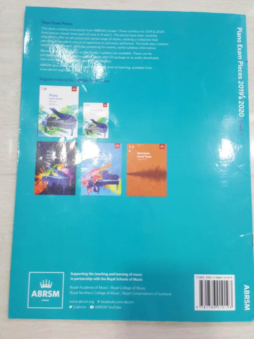 Grade 1 Piano Exam Pieces 2019 And 2020 Hobbies And Toys Music And Media