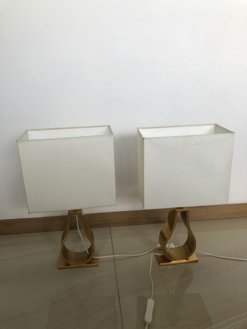 KLABB Ikea table lamp gold, Furniture & Home Living, Home Decor, Other ...