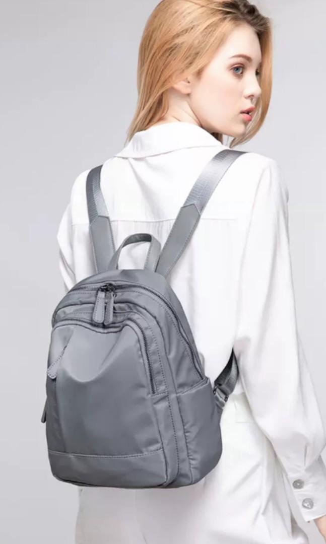 Light Grey backpack, Women's Fashion, Bags & Wallets, Backpacks on ...