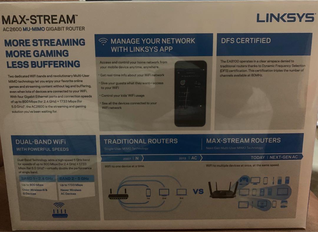 Linksys Max-Stream Router, Computers & Tech, Parts & Accessories ...