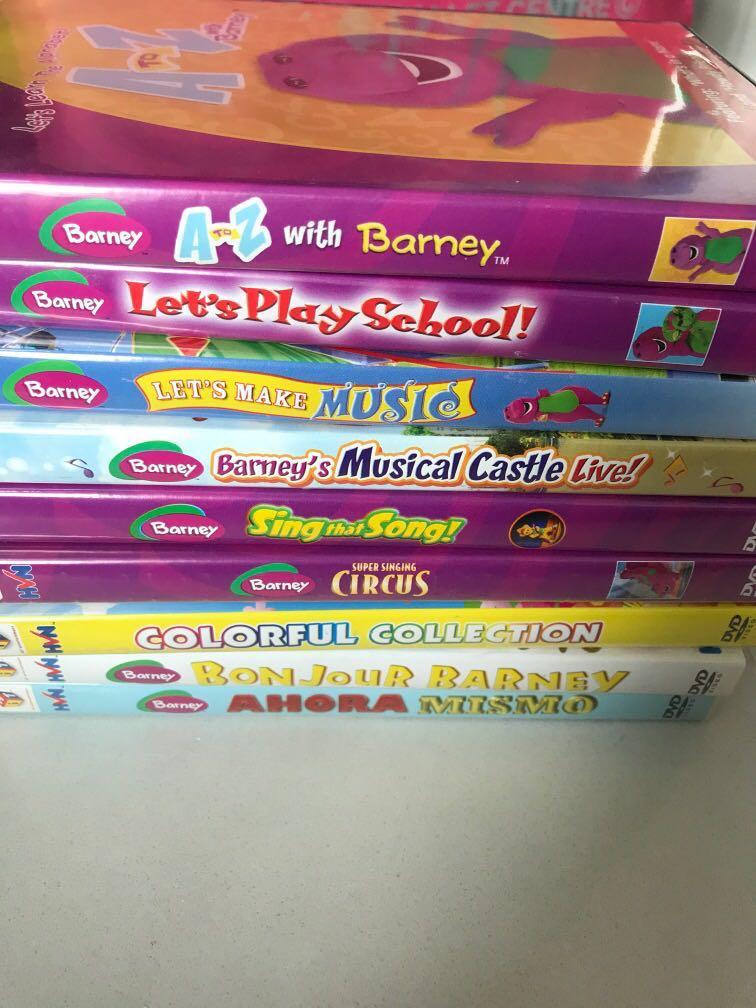 Lots of Barney Dvds, Hobbies & Toys, Music & Media, CDs & DVDs on Carousell