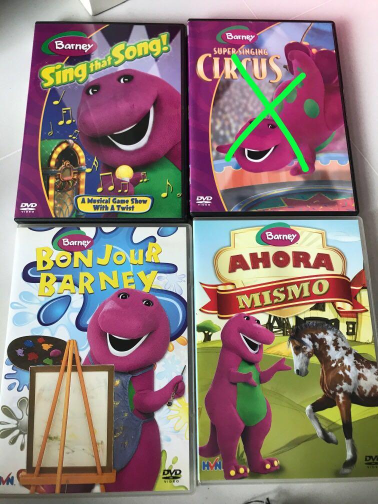 Lots of Barney Dvds, Hobbies & Toys, Music & Media, CDs & DVDs on Carousell