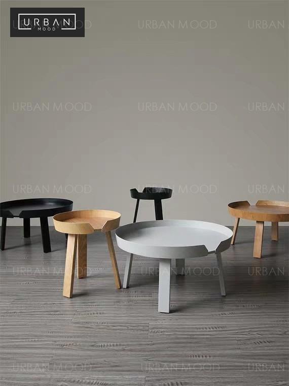 MARKO Scandinavian Round Nesting Coffee Table, Furniture & Home Living ...