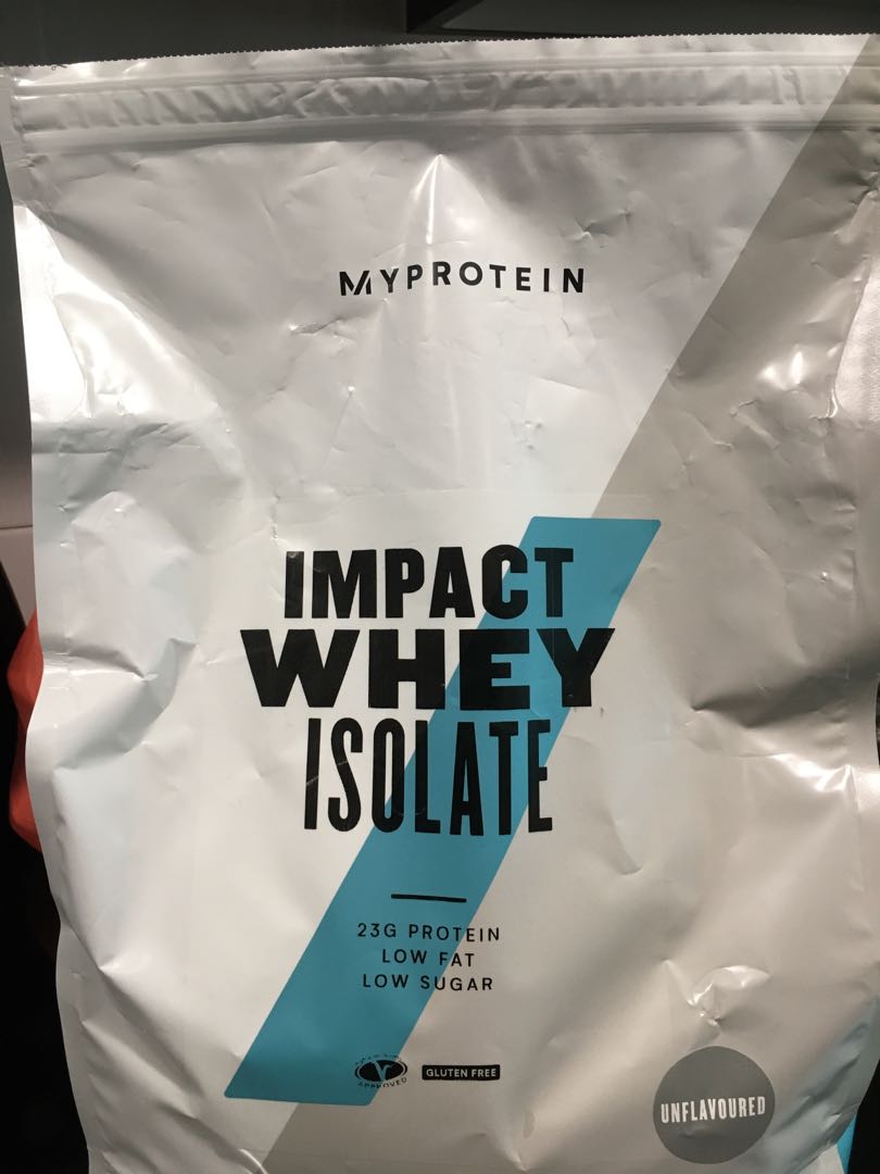 Myprotein Whey Protein Isolate 5kg unflavoured, Health & Nutrition ...