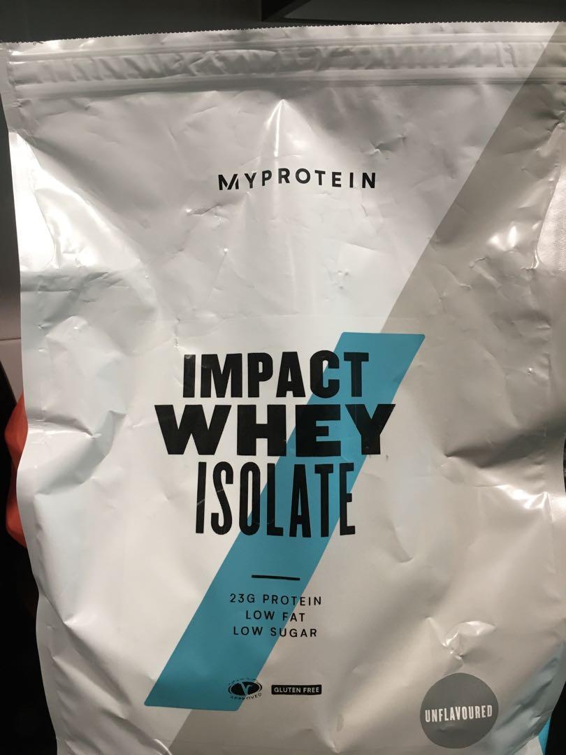 Myprotein Whey Protein Isolate 5kg unflavoured, Health & Nutrition ...