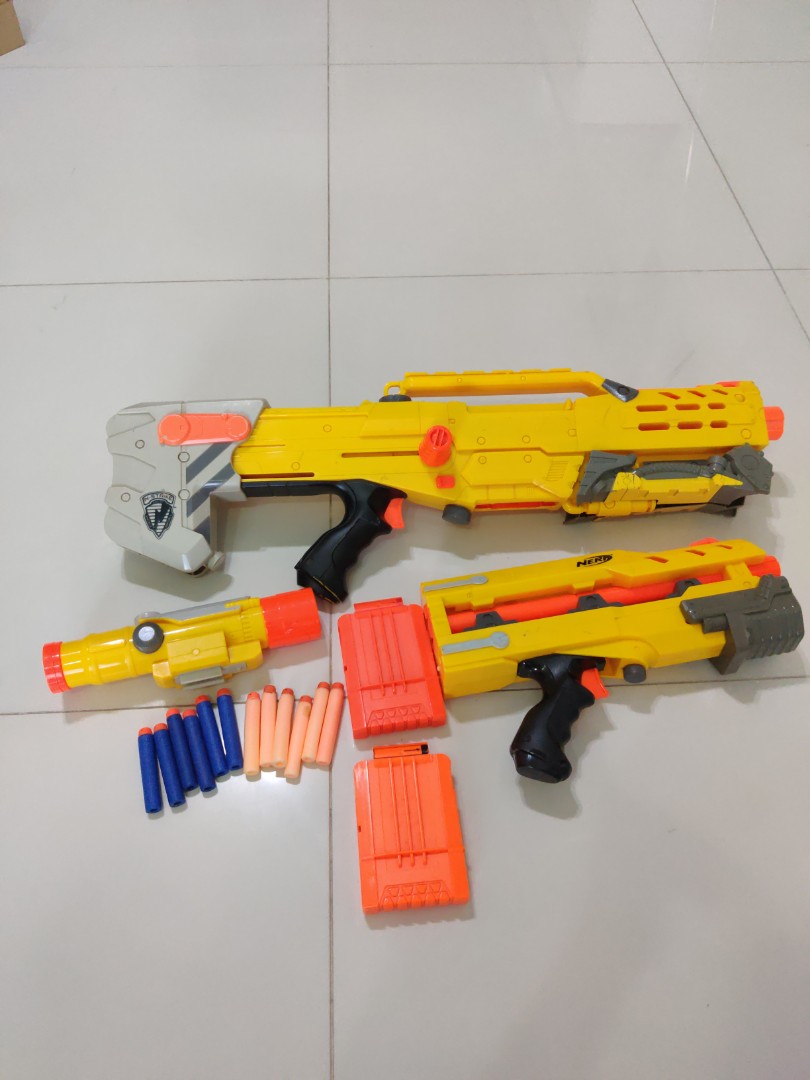 Nerf Longshot (Yellow), Hobbies & Toys, Toys & Games on Carousell