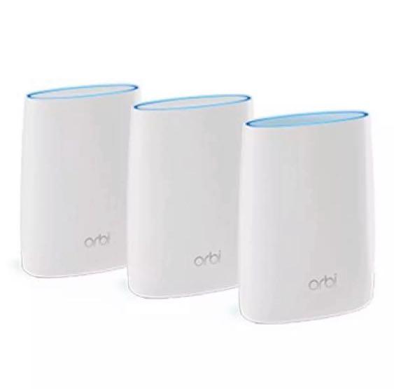 NETGEAR ORBI RBK50 AC3000 MESH NETWORK ROUTER + Additional Satellite ...