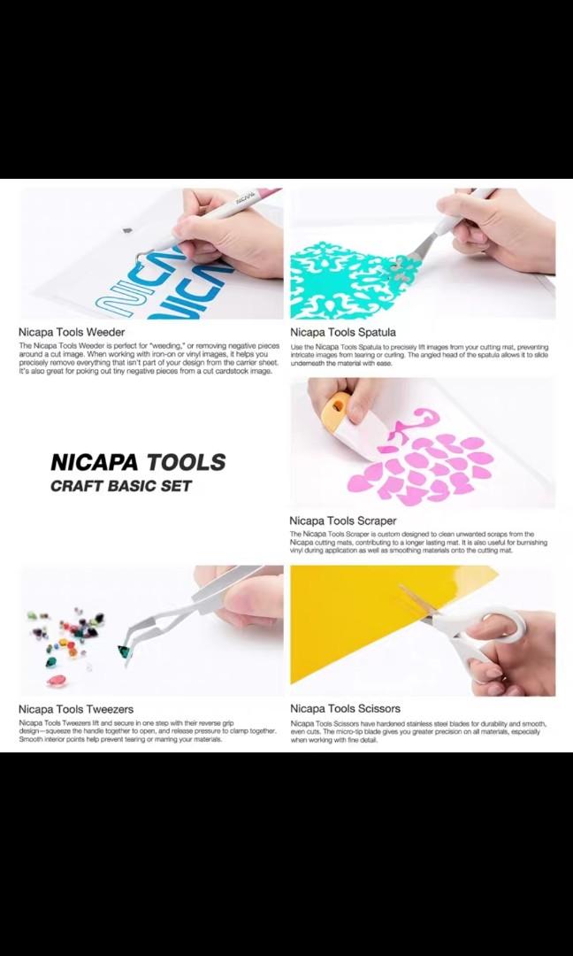 [Nicapa] Cricut Basic Crafting Tools, Design & Craft, Craft Supplies ...