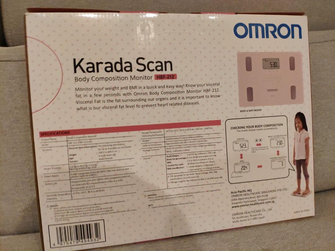 Omron Karada Scan, Health & Nutrition, Health Monitors & Weighing ...