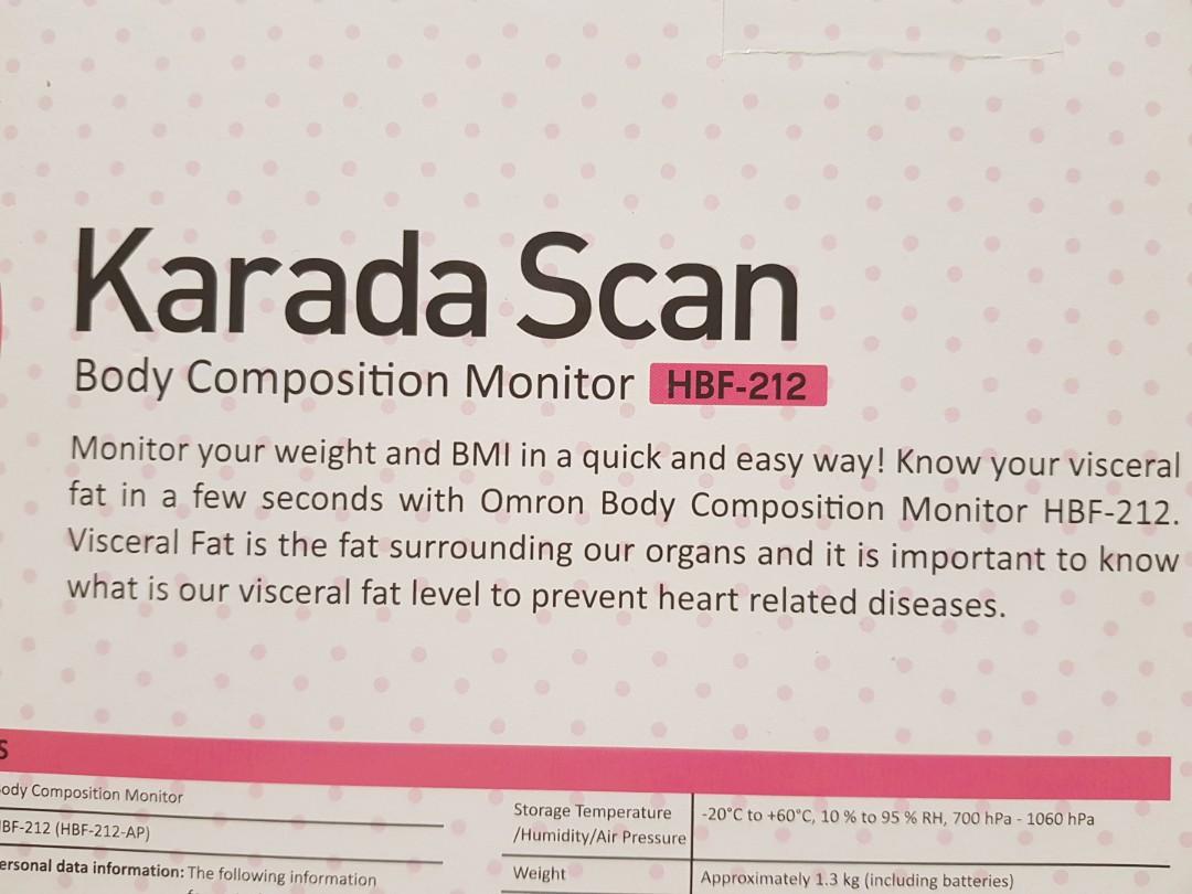 Omron Karada Scan - Body Composition Monitor - Weighting scale ...
