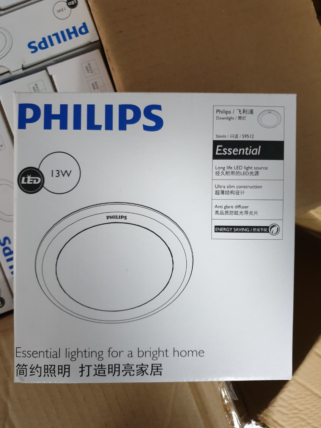 Philips LED 13W downlights, Furniture & Home Living, Lighting & Fans ...