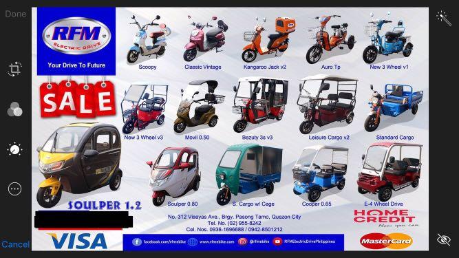 RFM ebikes escooter triwheel 3wheel 3wheel ebike ecobike electric ...