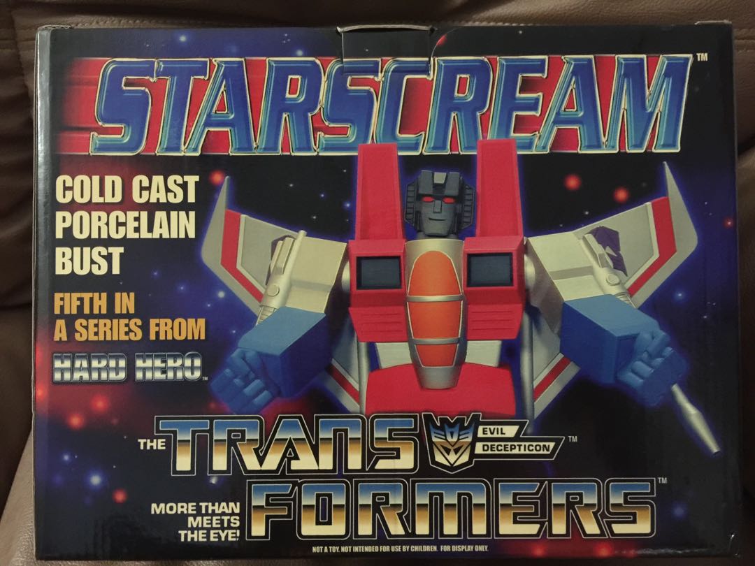 Selling Transformers Gold Cast Porcelain Bust Hard Hero:Starscream ...