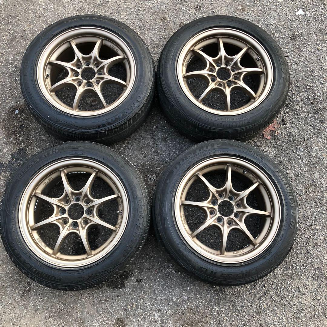 Sport Rim Mugen MF8 15x7jj pcd100/114, Auto Accessories on Carousell