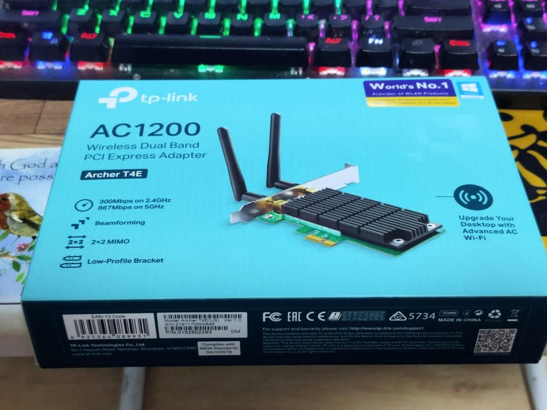 TP-Link Archer T4E PCI-E network card, Computers & Tech, Parts ...