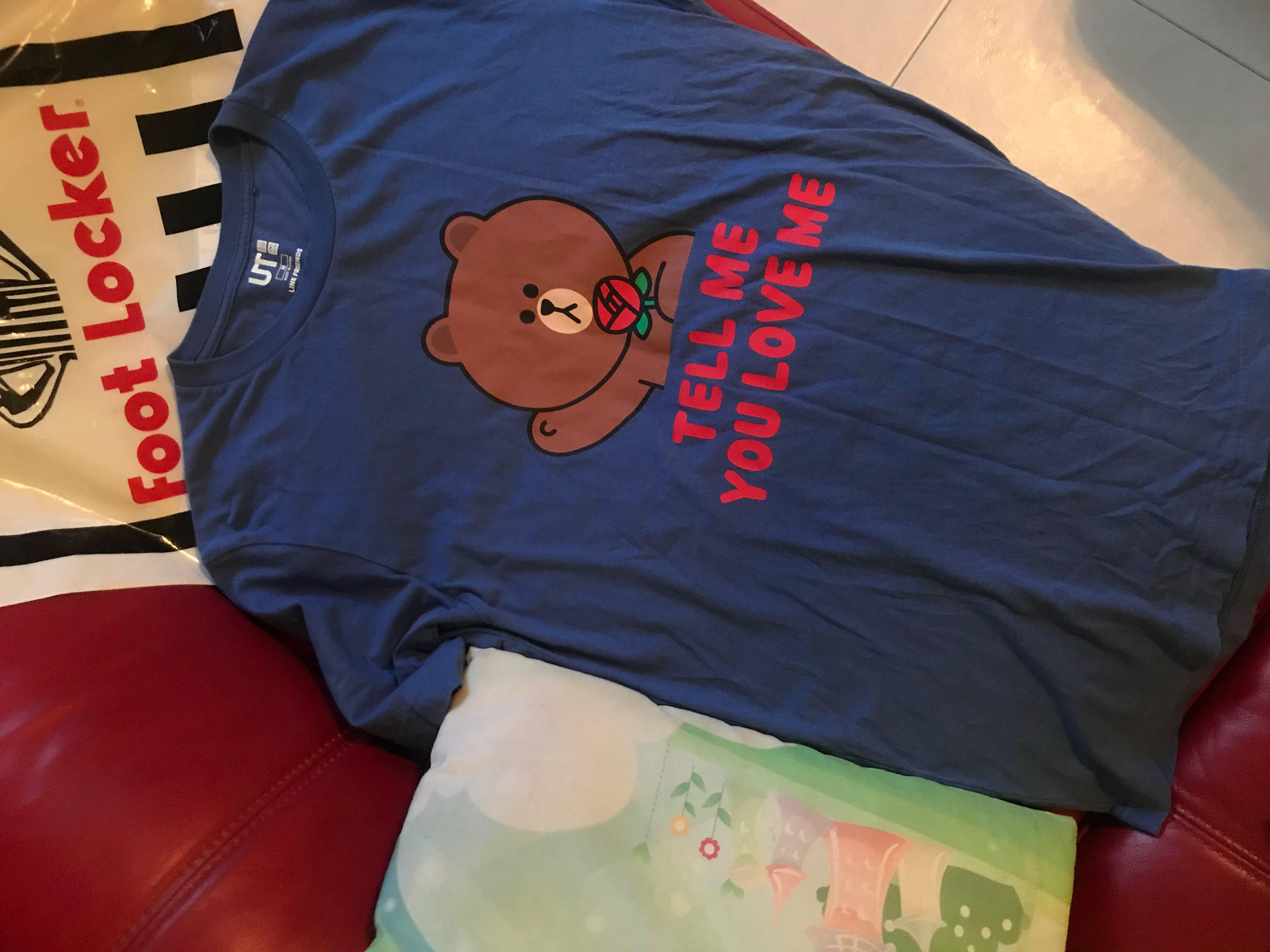 Uniqlo UT x Line Friends Shirt, Men's Fashion, Tops & Sets, Tshirts ...
