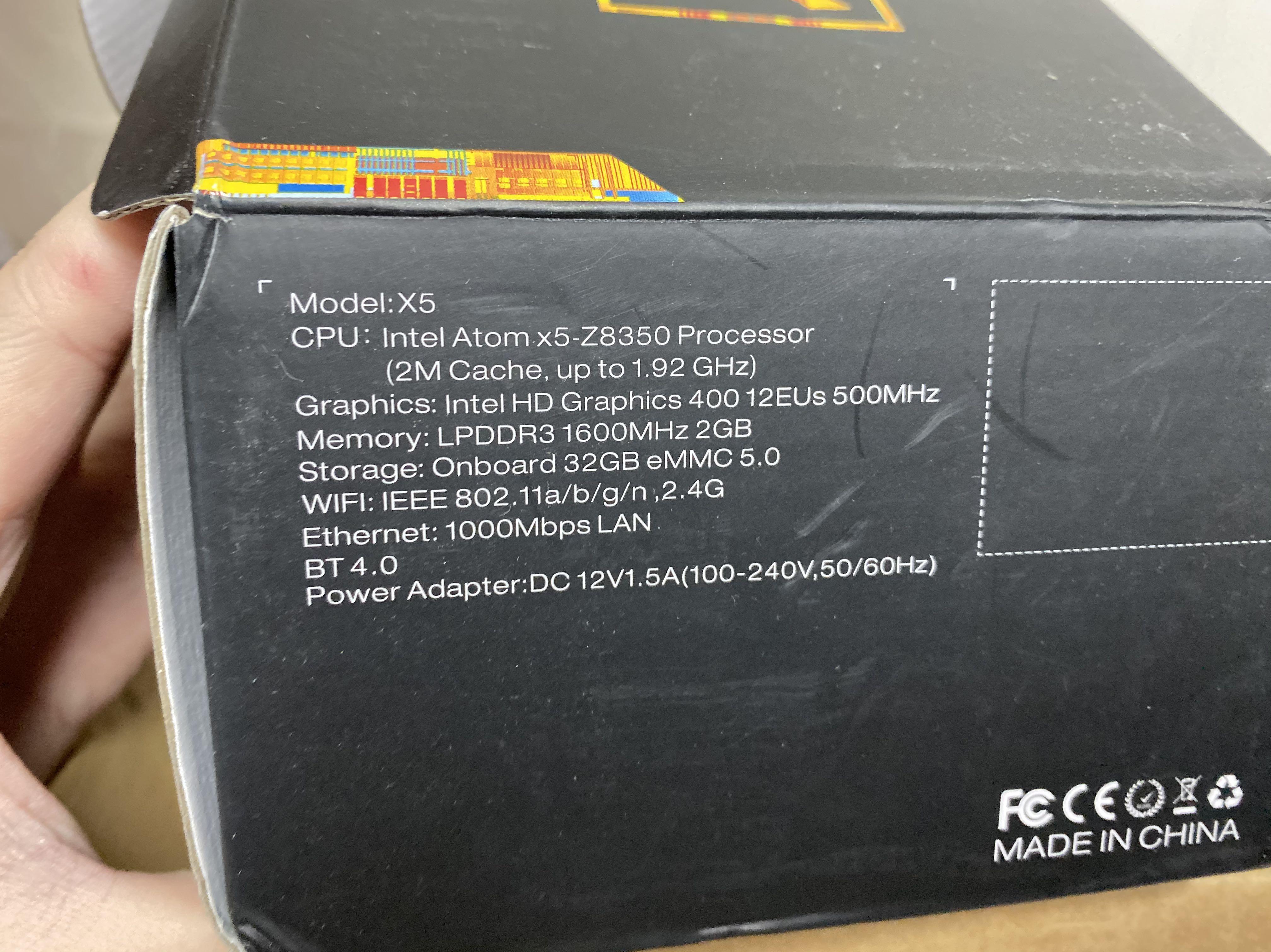 X5 Mini PC Intel HD Graphic Atom X5 - Z8350 Quad Core 2.4GHz WiFi ...