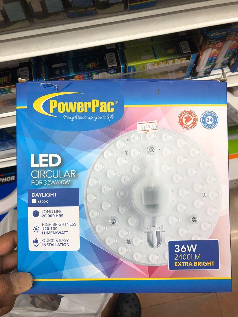 PowerPac LED Circular Tube 36W (PPC360) Ceiling Light ***, Furniture ...