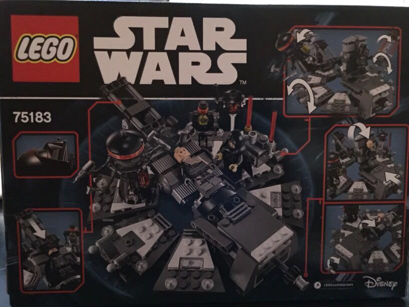 BNIB Star Wars LEGO 75183 Darth Vader Transformation, Hobbies & Toys ...