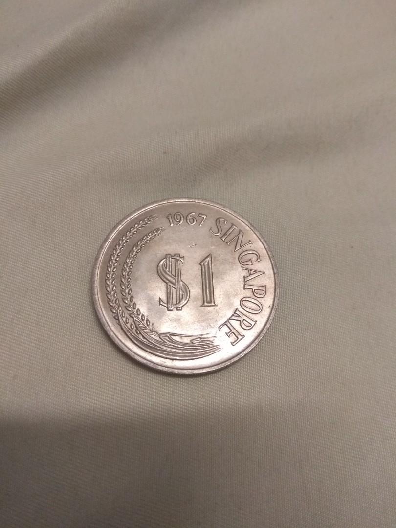 Duit Syiling Lama SINGAPORE 1967 DOLLAR COIN, Hobbies & Toys ...
