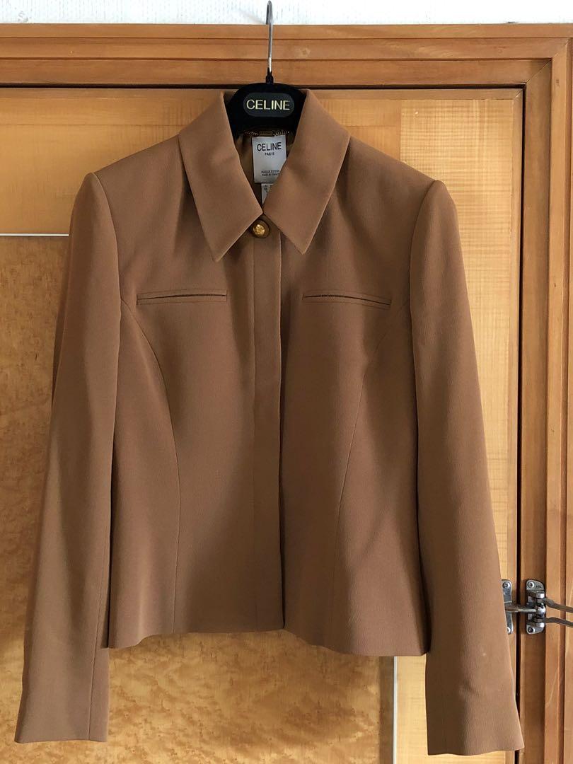 Elegant Celine Suit in Camel Beige Colour, 名牌, 服裝 - Carousell