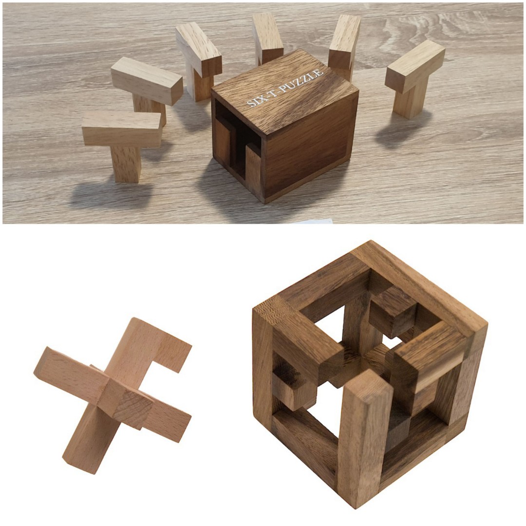 Genuine Six T Puzzle & Cross Cage Puzzle Set, Hobbies & Toys, Toys ...