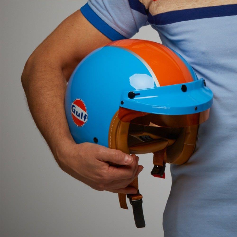Gulf Oil Helmet, Motorcycles, Motorcycle Apparel on Carousell
