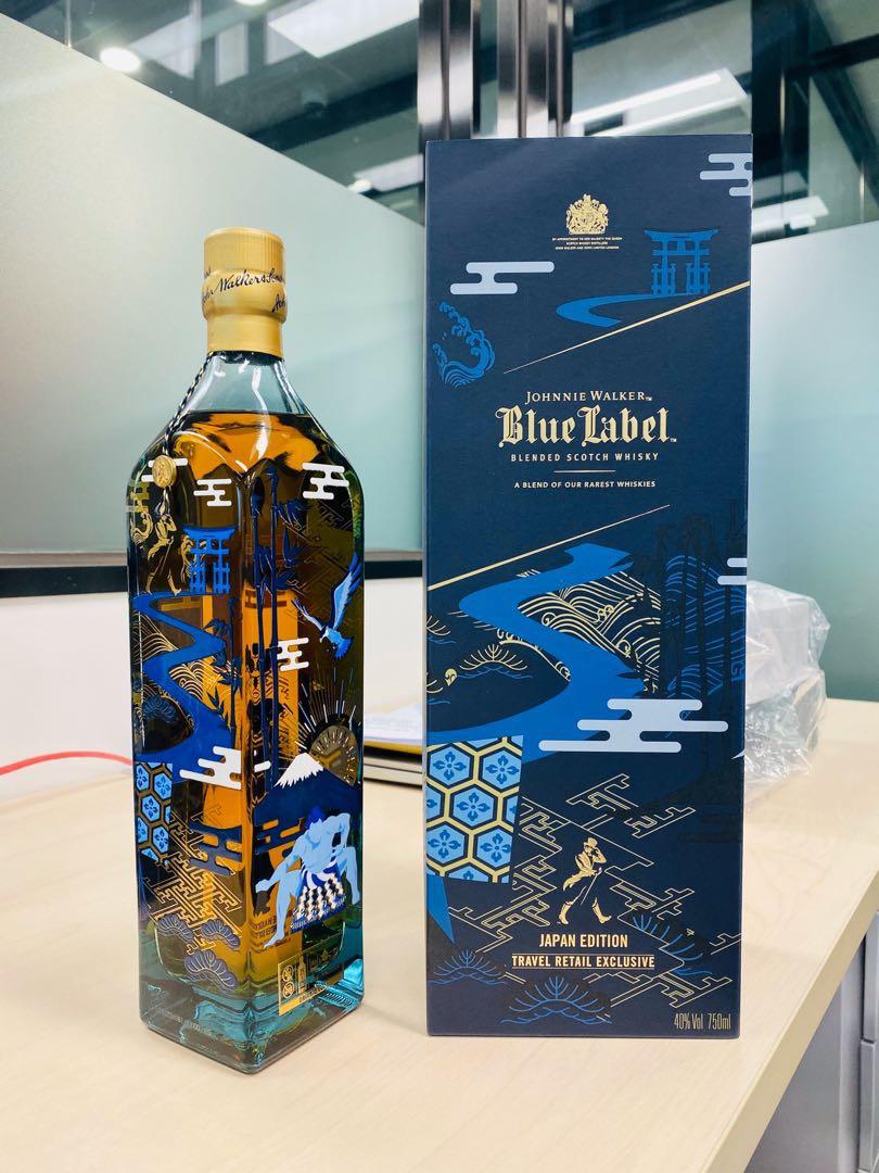 Johnnie Walker Blue Label 日本限量版 Japan, 嘢食 & 嘢飲, 其他食物及飲料 - Carousell