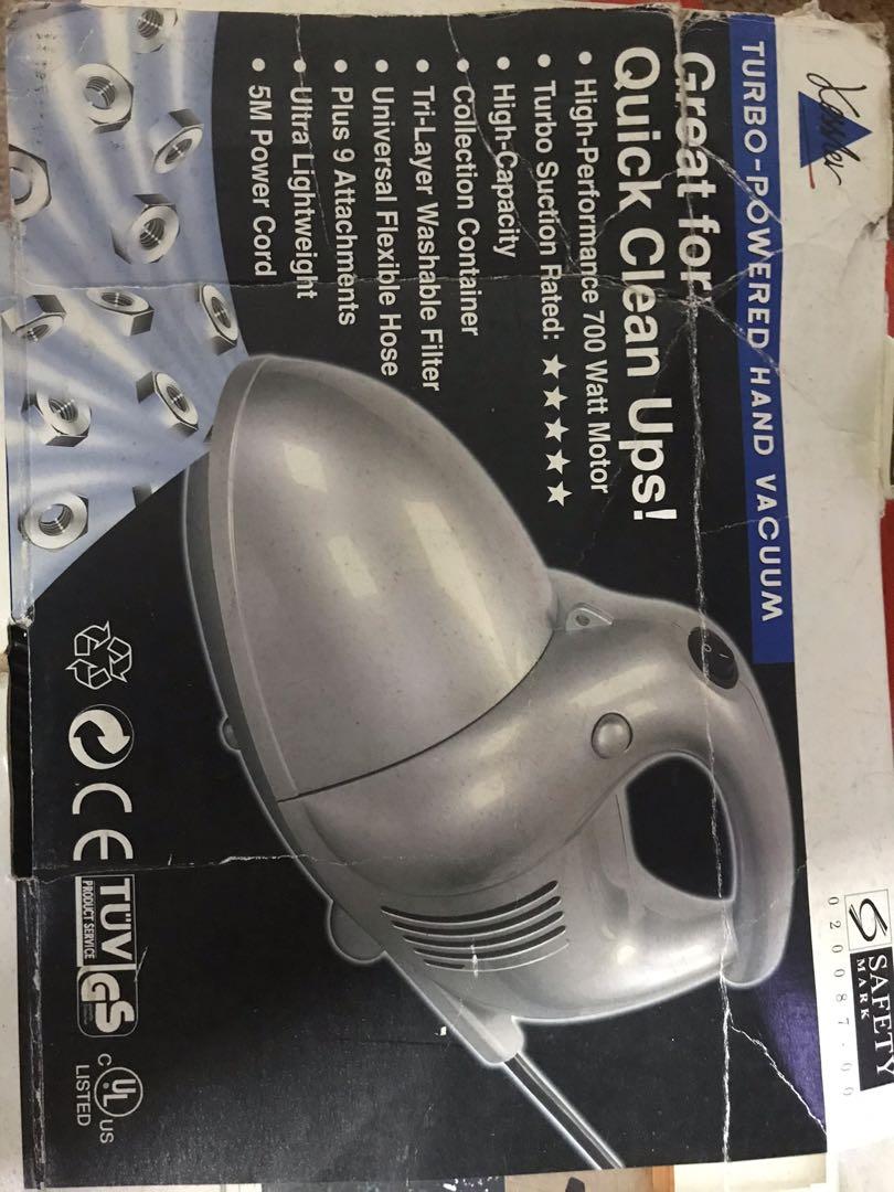 Kessler Turbo-Powered Hand Vacuum, TV & Home Appliances, Vacuum Cleaner ...
