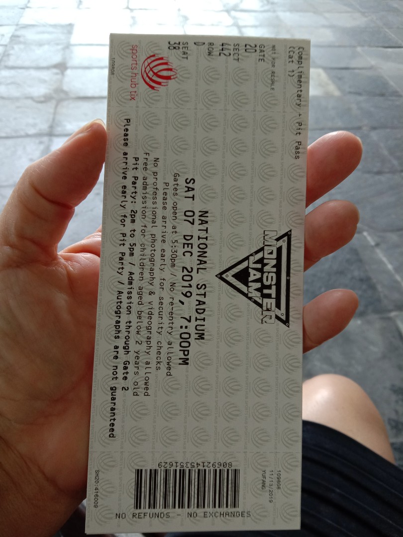 Monster Jam Pass, Tickets & Vouchers, Event Tickets on Carousell