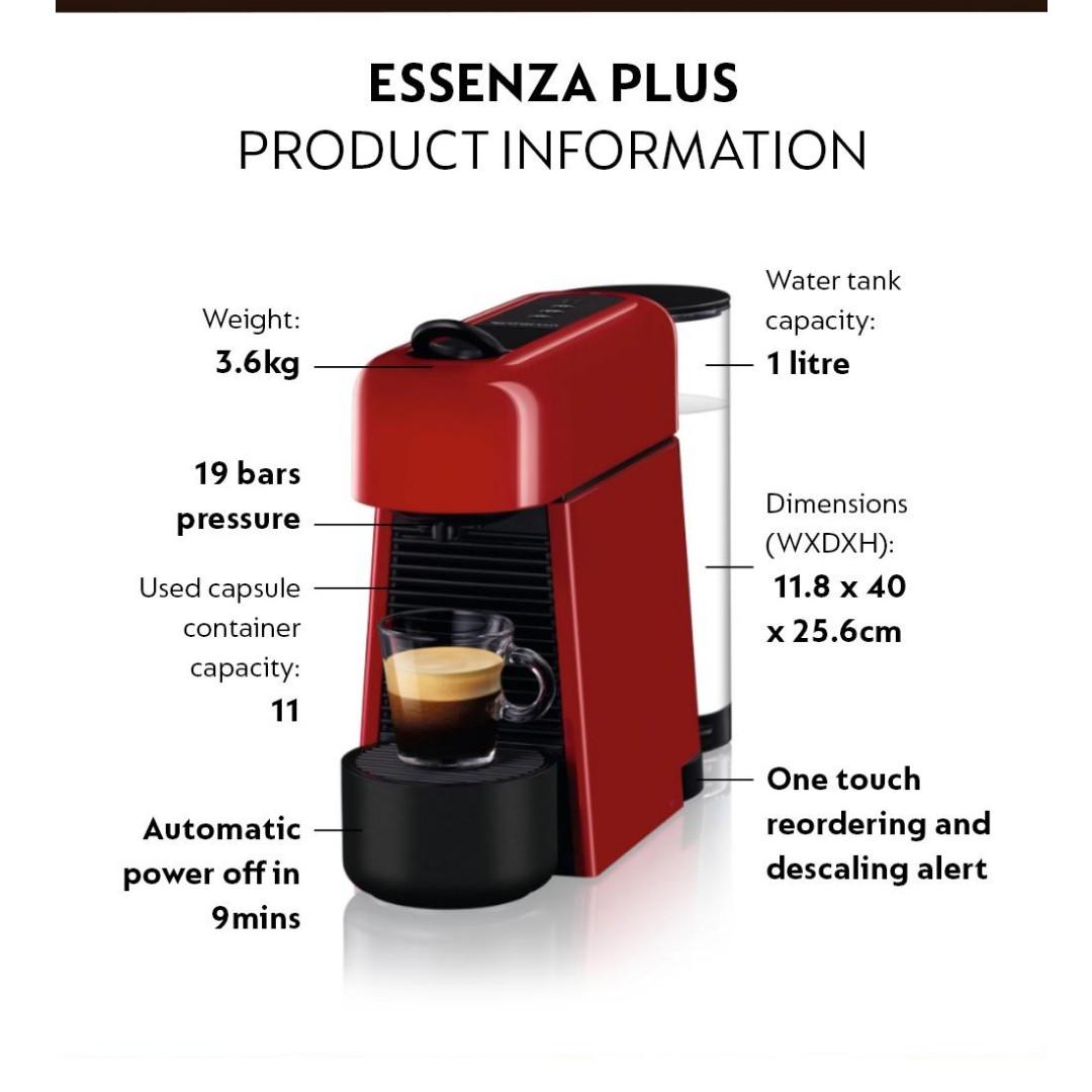 Essenza Plus (WiFi and Bluetooth enabled. Limousine Black. Nespresso ...