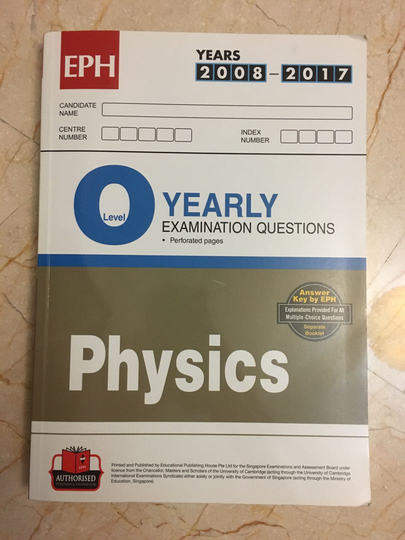 O Level Physics Ten-year Series (TYS) Exam Questions with Answer ...