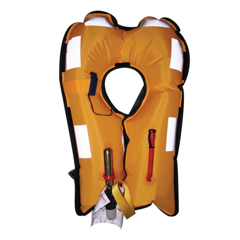 PPE MARINE INFLATABLE LIFE JACKET ALPHA 150N 71098 170N BUOYANCY WITH ...