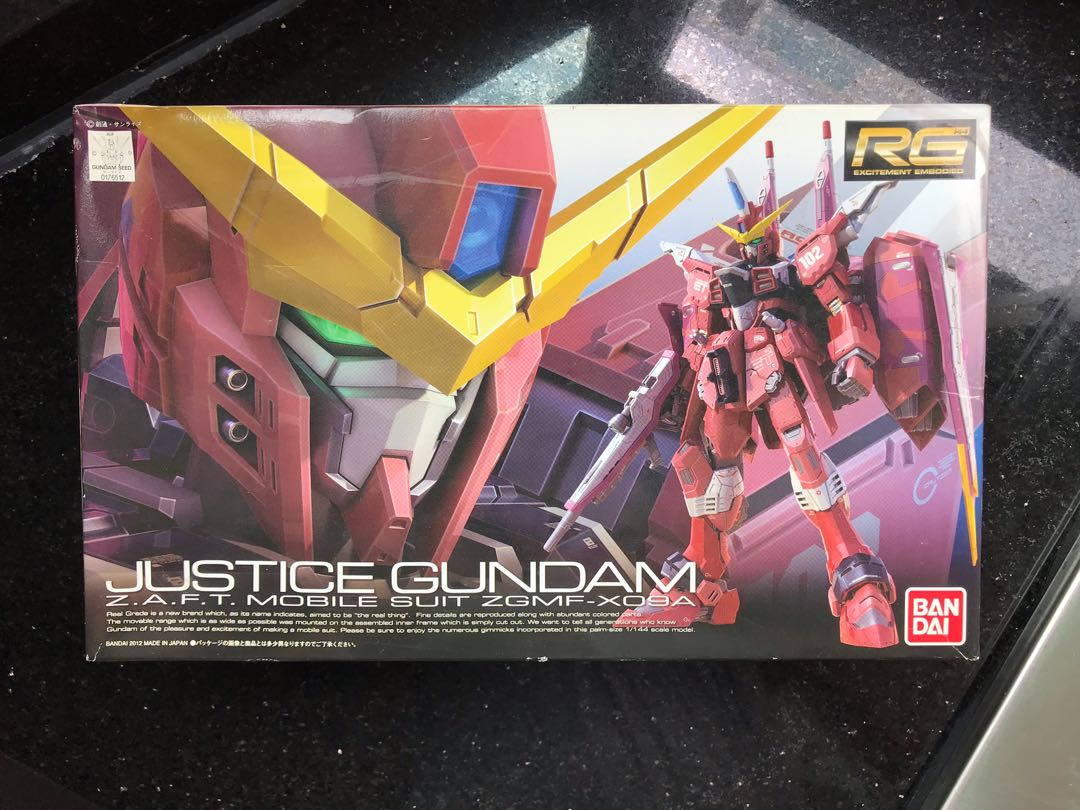 RG Justice Gundam, Hobbies & Toys, Toys & Games on Carousell