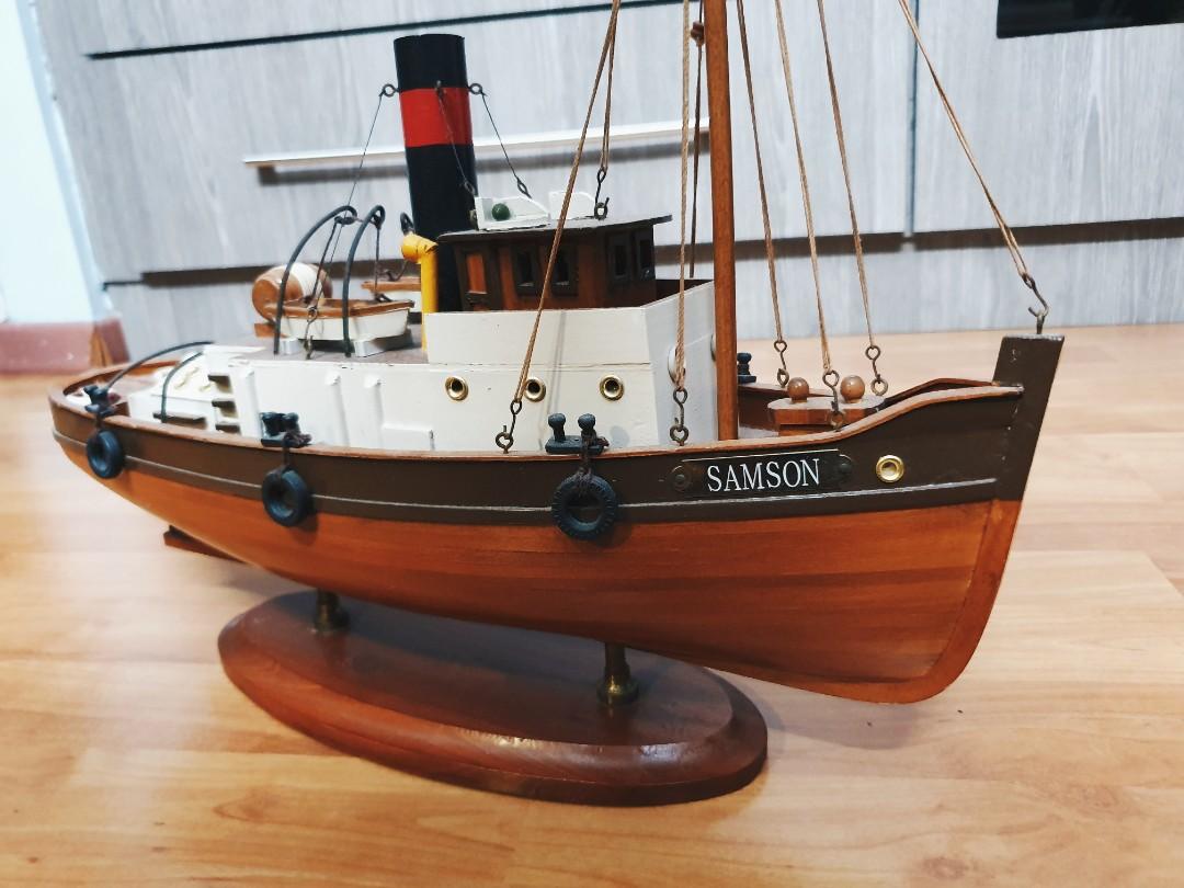 Samson Wooden Sail Boat, Hobbies & Toys, Toys & Games on Carousell