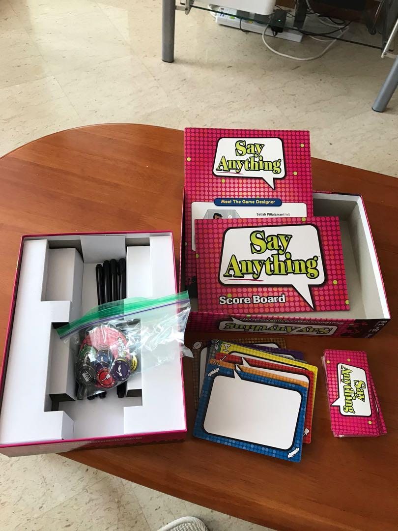 Say Anything Party Game, Hobbies & Toys, Toys & Games on Carousell
