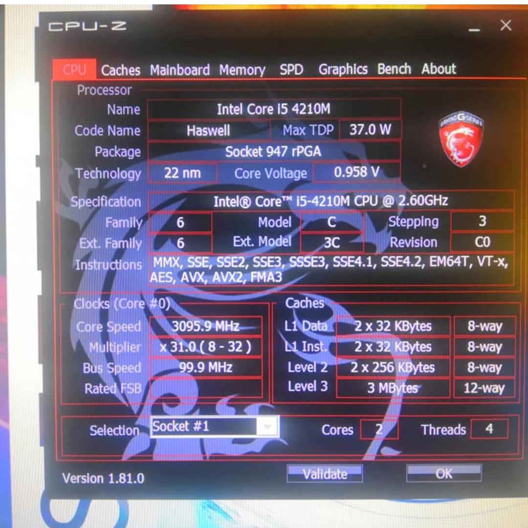 Selling: MSi MS-16GD (Last price), Computers & Tech, Laptops ...