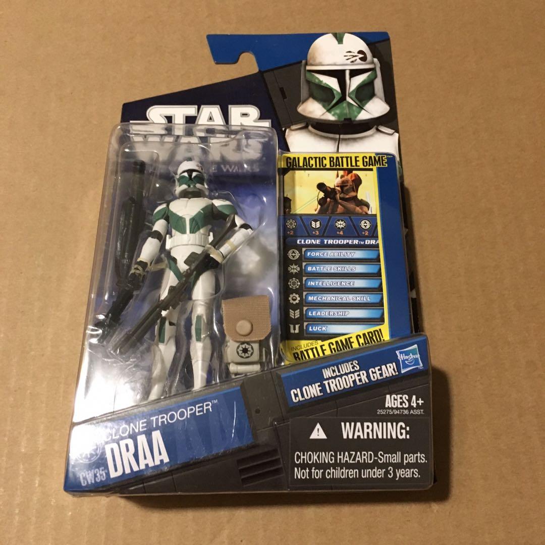 Star Wars The Clone Wars Clone Trooper Draa CW35 41st Elite Corps Green ...