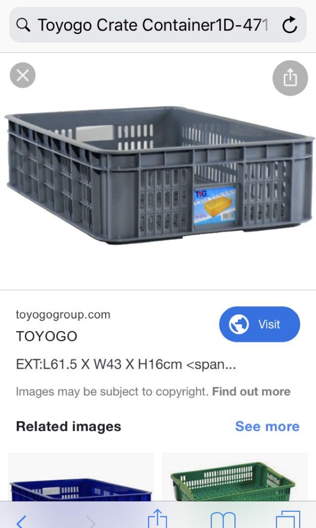 Toyogo Crate Container , Furniture & Home Living, Home Improvement ...
