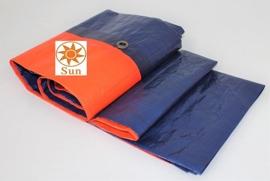 1414 Blue Orange 15 ' x 15 ' Canvas (Korea) Ready Made PE Tarpaulin ...