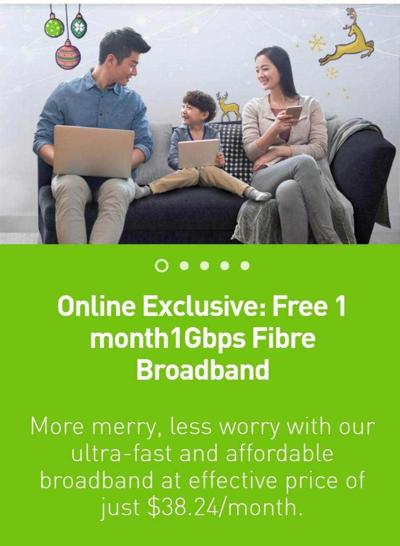 1 Gbps Starhub fibre broadband transfer (19.90/ month + transfer ...
