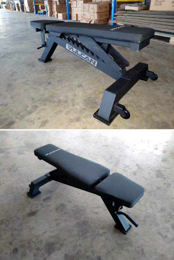 VULCAN Adjustable bench heavy duty 45kg READY STOCK, Sports Equipment ...
