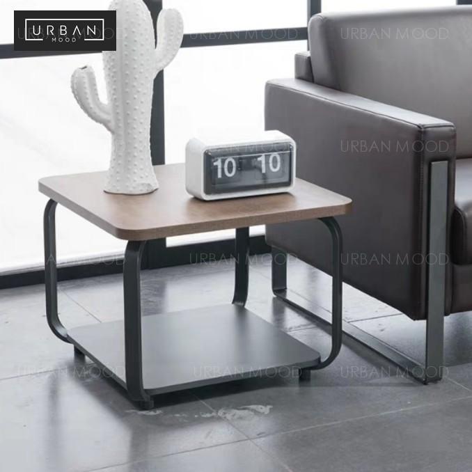 ALFRED Modern Industrial Wooden Rounded Corner Coffee Table, Furniture ...