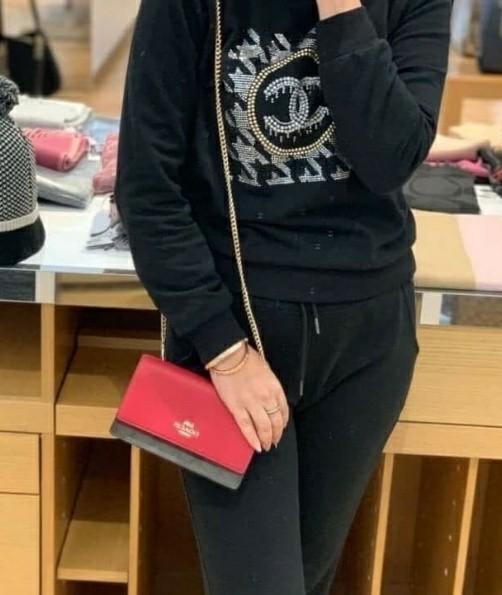 Boxed Flap Signature PVC Belt Bag True Red, Women's Fashion, Bags ...