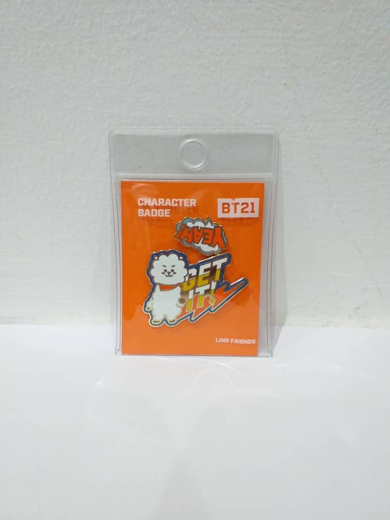 BTS BT21 Official Merchandise RJ Character Enamel Pin/Brooch/Badge ...