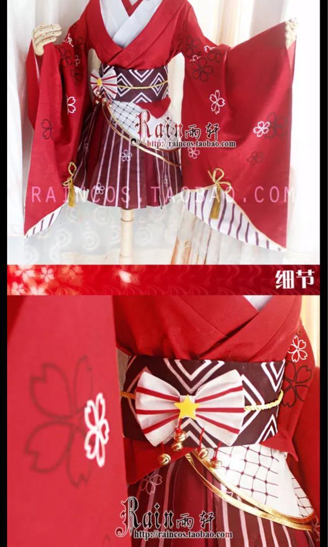 Cosplay - Japanese Red Costume, Women's Fashion, Dresses & Sets ...