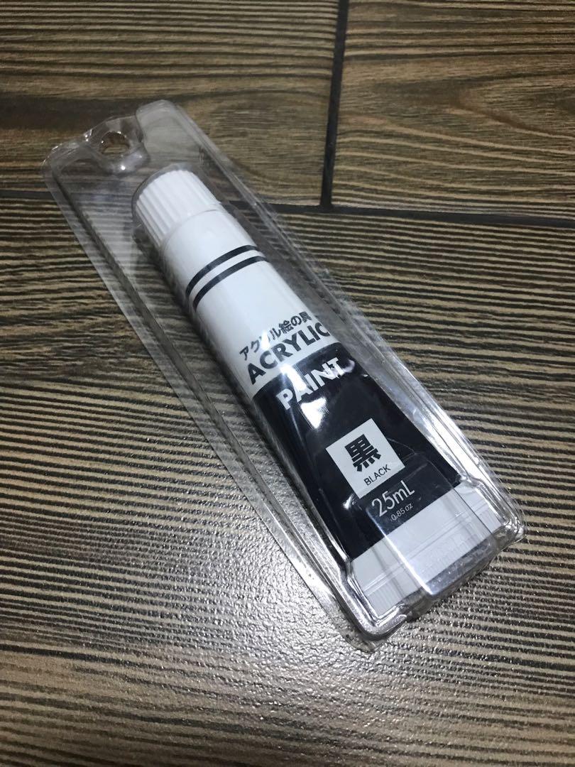 DAISO black acrylic paint, Hobbies & Toys, Stationery & Craft, Craft ...